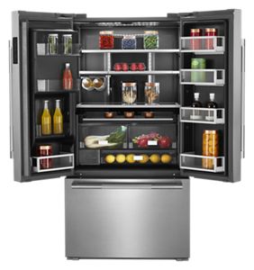 RISE™ 36” Counter-Depth French Door Refrigerator with Obsidian Interior ...