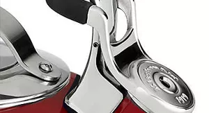 White 1.9 L Stove-top Kettle with Full Stainless Steel Handle and Trim ...