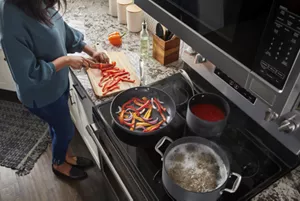 Electric Range with Air Fryer and Basket - 5.3 cu. ft. Fingerprint ...