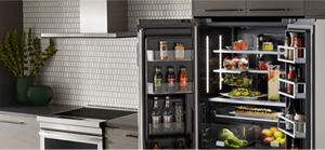 Jenn Air 72 Counter Depth French Door Refrigerator With Obsidian ...