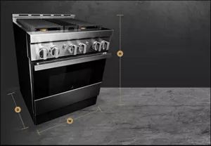 30" NOIR™ Gas Professional-Style Range | JennAir