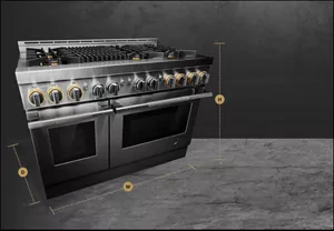 RISE™ 48" Gas Professional-Style Range with Grill | JennAir