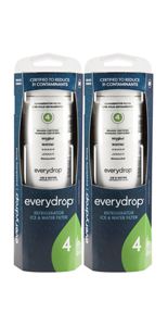 Everydrop® Refrigerator Water Filter 4 - EDR4RXD1 (Pack Of 2) 2 Pack ...