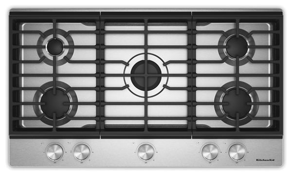 Click here for KitchenAid 36 In. Gas Cooktop w/ 5 Versatile Burne... prices
