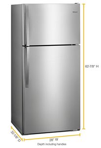 28-inch Wide Top Freezer Refrigerator - 14 cu. ft. Monochromatic ...