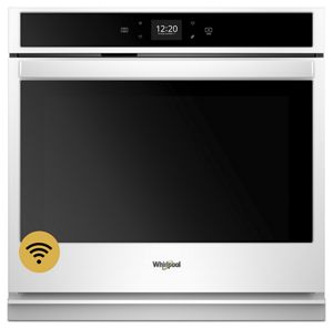 5.0 cu. ft. Smart Single Wall Oven with Touchscreen White WOS51EC0HW ...