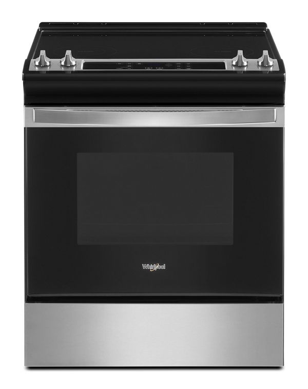 Whirlpool Electric Range with Frozen Bake Technology in Stainless Steel 4.8 Cu. Ft. WEE515S0LS WEE515S0LS
