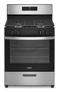 5.1 Cu. Ft. Freestanding Gas Range with Broiler Drawer Stainless Steel ...